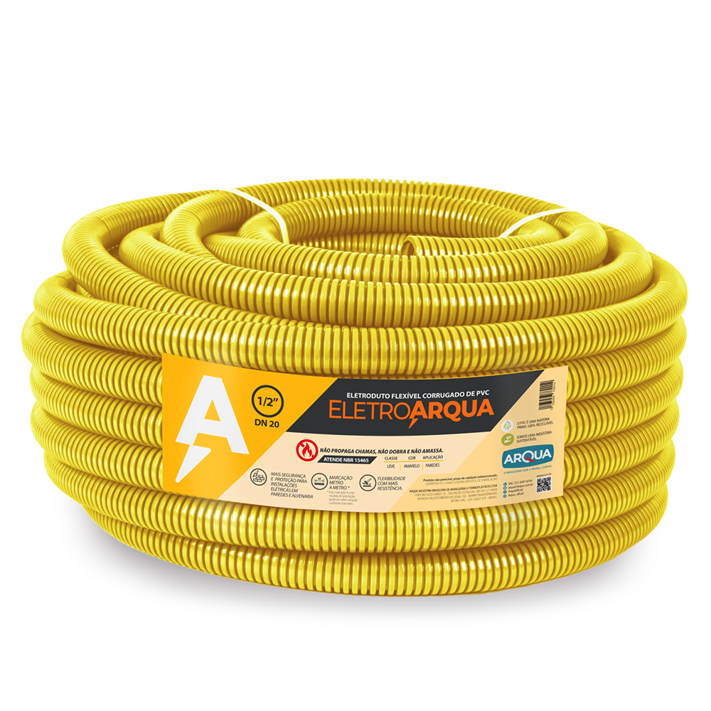 Eletroduto Corrugado Amarelo – Arqua