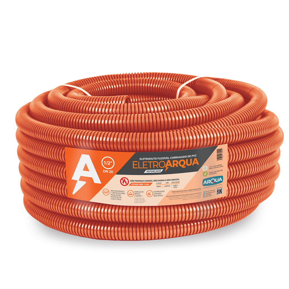 Eletroduto Corrugado Laranja – Arqua